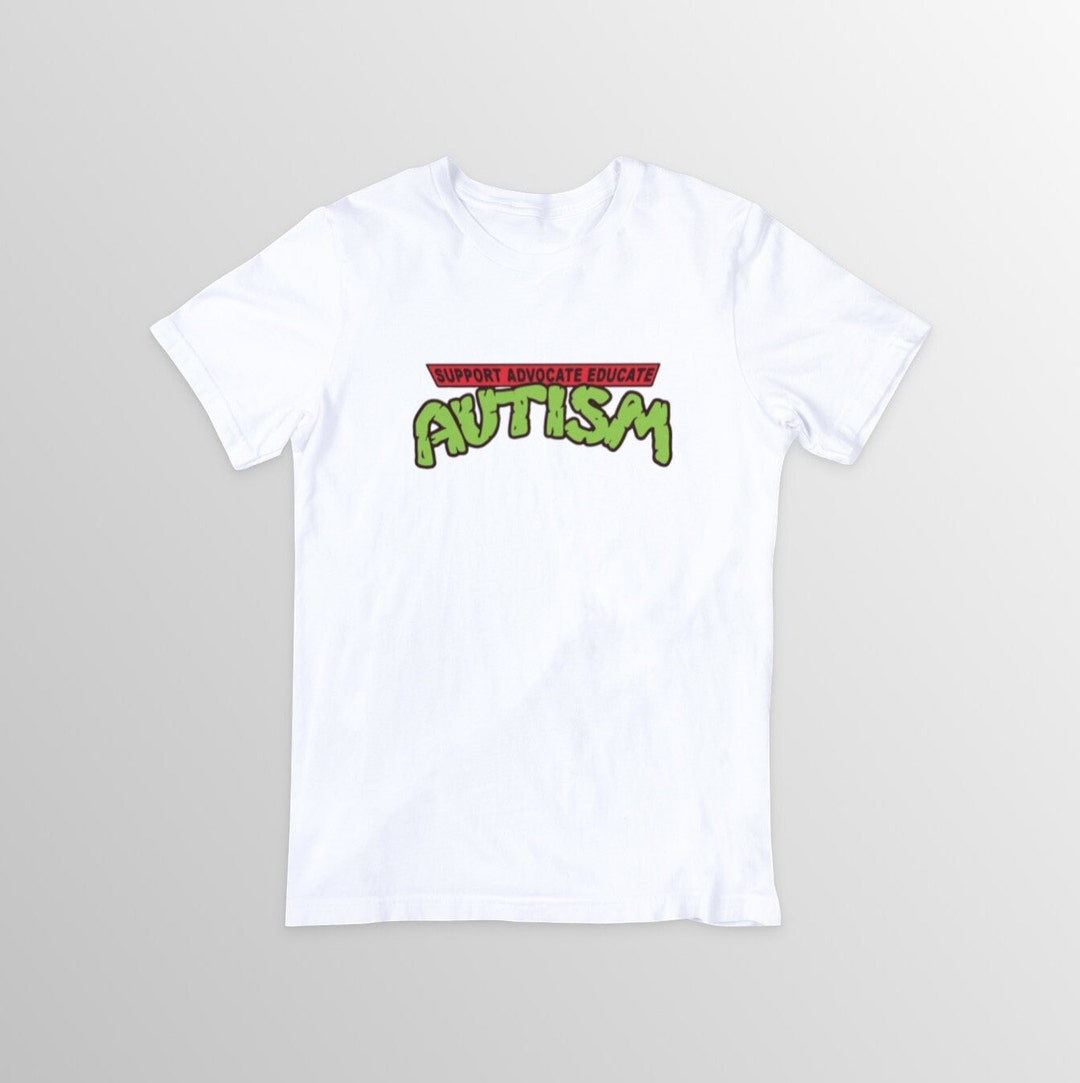 Autism Awareness Mutant Ninja Turtle T-shirt Design PNG Digital ...