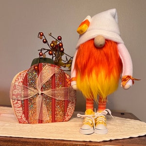 Candy Corn Gnome | Standing Gnome | Gnome Collector | Fall Holidays ...