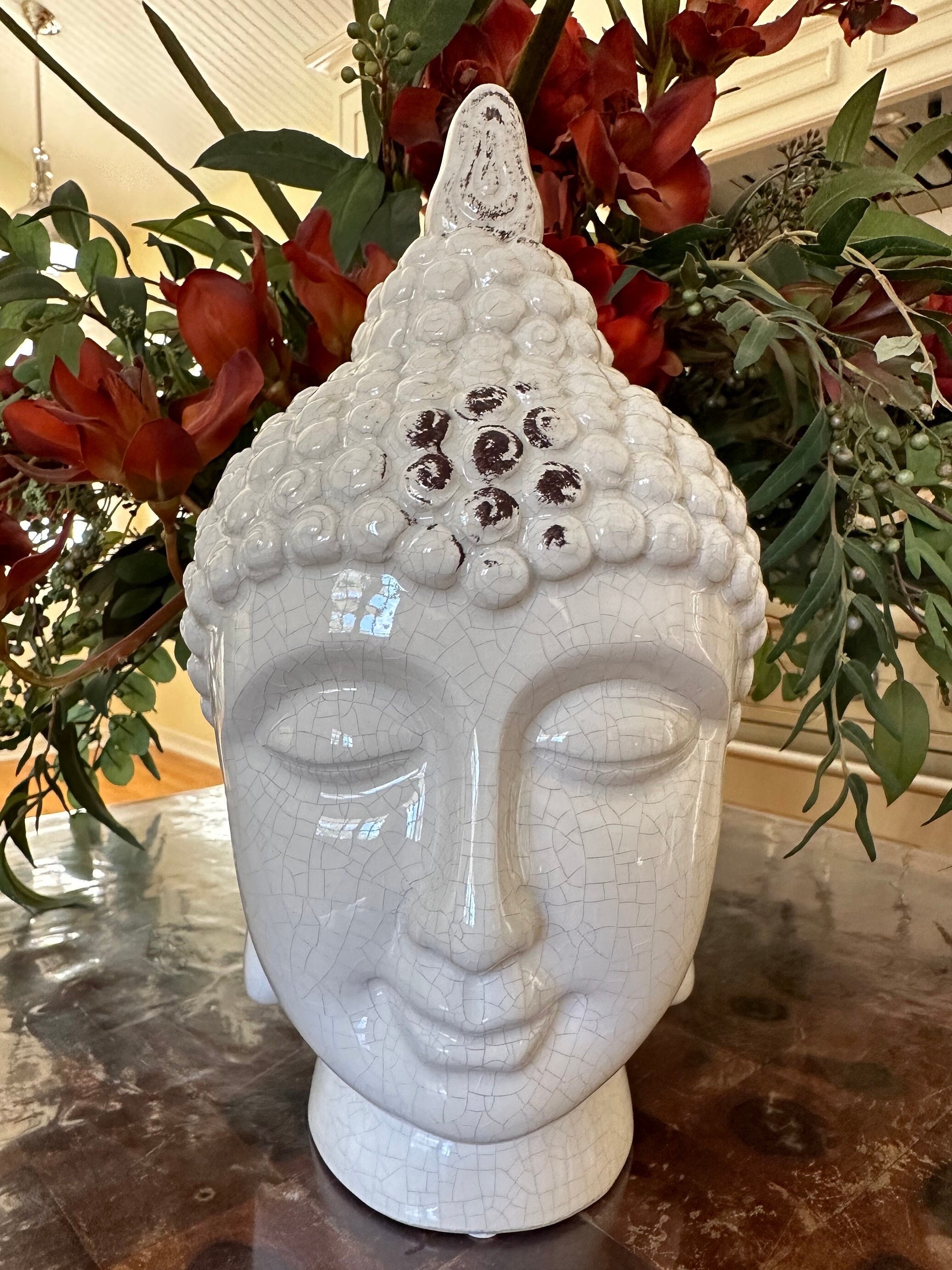 Kwan Yin Goddess Head Statue - Etsy