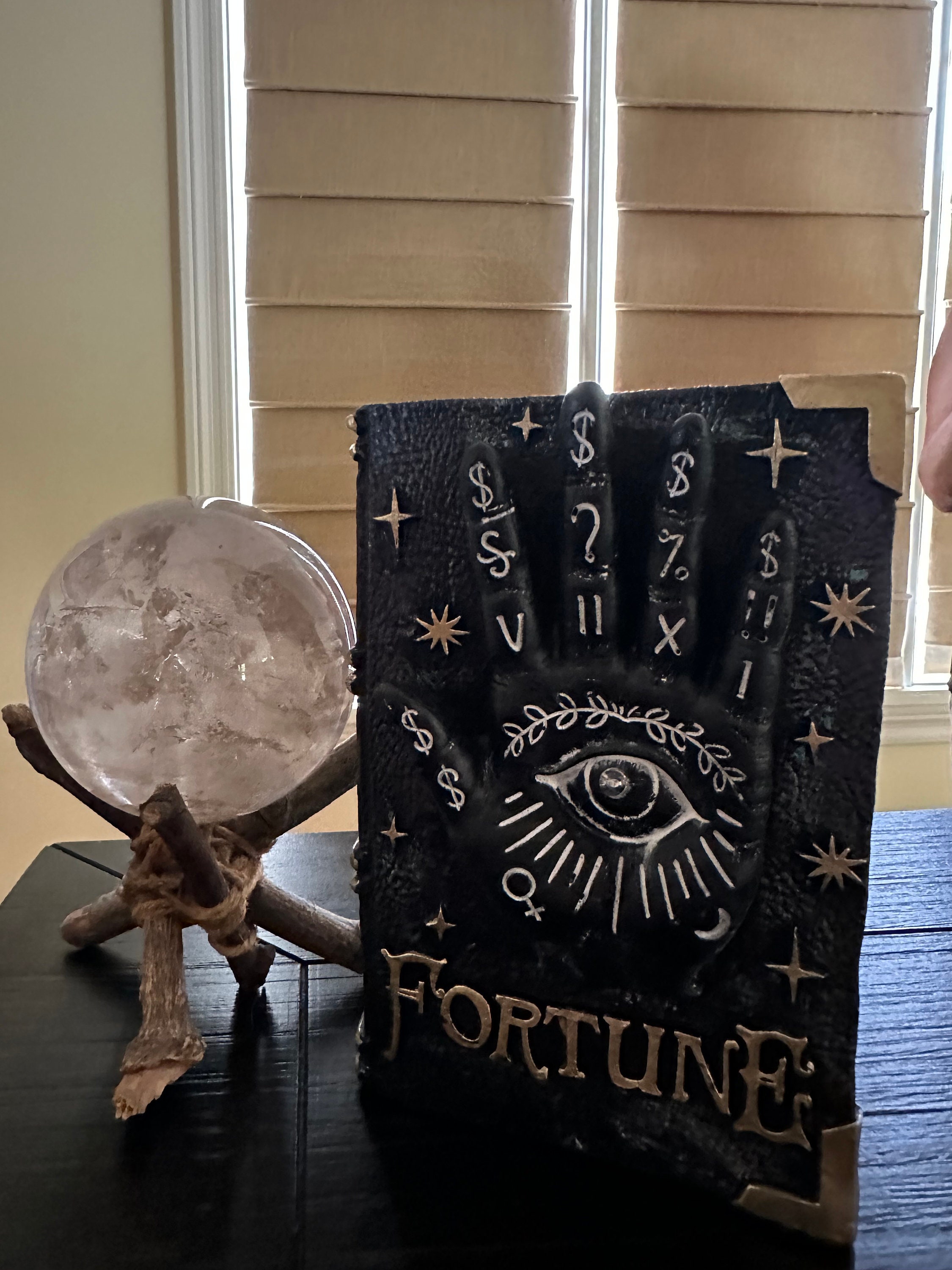 Palmistry Hand Fortune Book Statue With Led Light - Etsy
