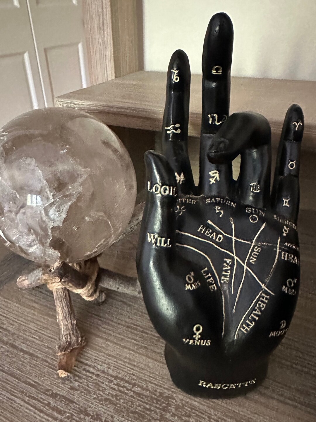 Palmistry Constellation Hand Statue - Etsy