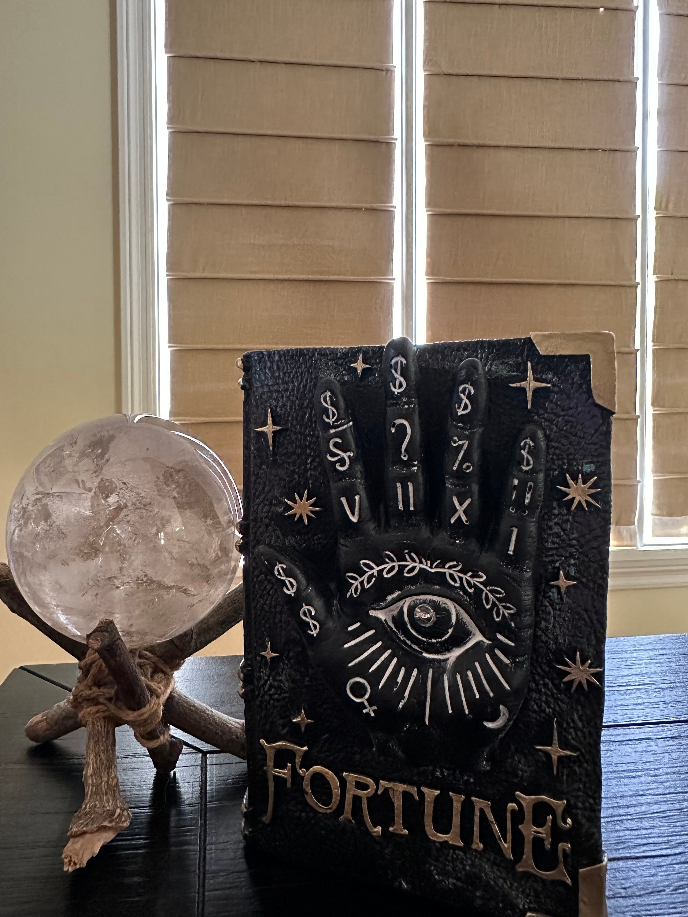 Palmistry Hand Fortune Book Statue With Led Light - Etsy