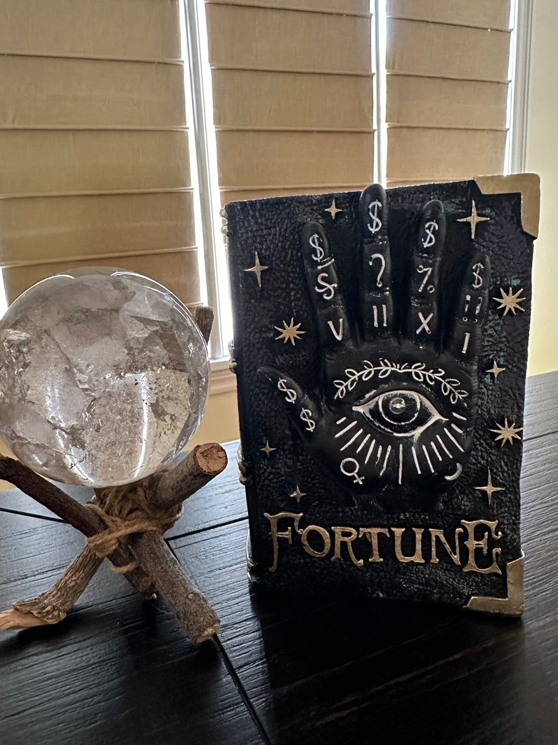 Palmistry Hand Fortune Book Statue With Led Light - Etsy