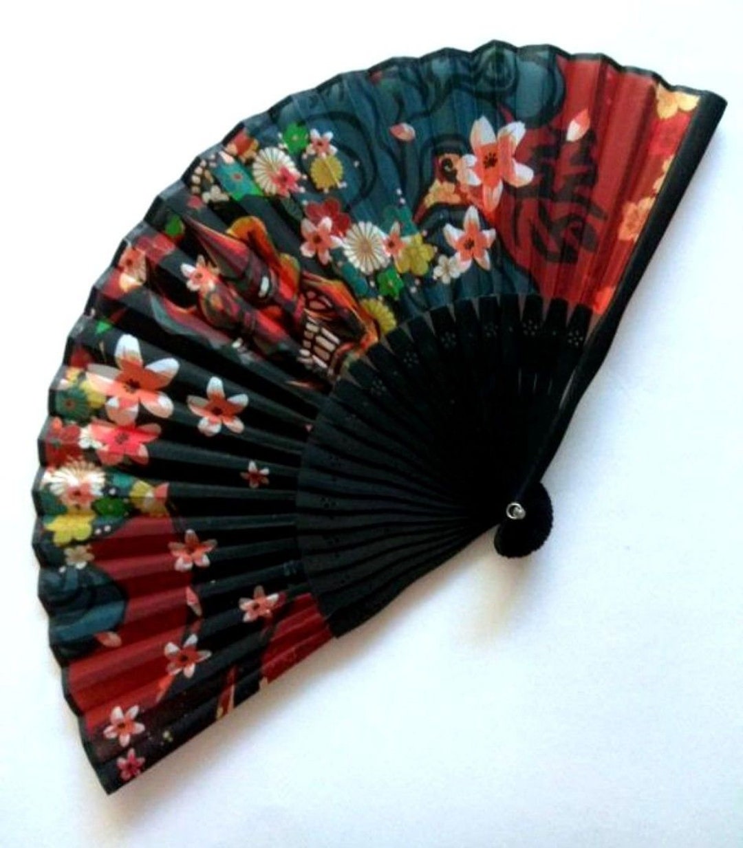 Japan Hannya Demon Hand Held Cosplay Sensu Folding Fan - Etsy