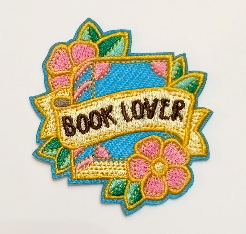 Book Club Bookworm Reading Iron on Patch - Etsy Australia
