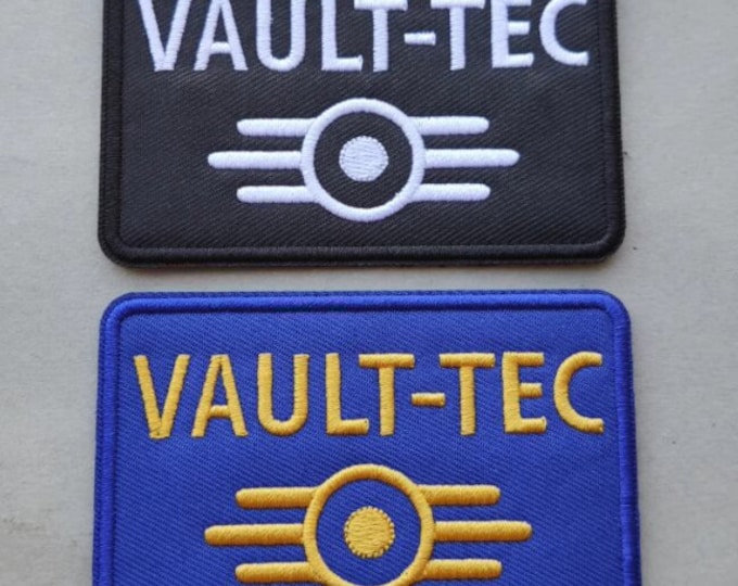 Fallout Vault-tec Corporation Emblem Iron-on Embroidered Patch, Custom ...