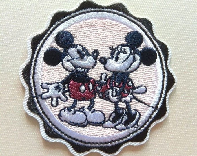 Mickey Minnie Mouse Stick on Patch - Etsy