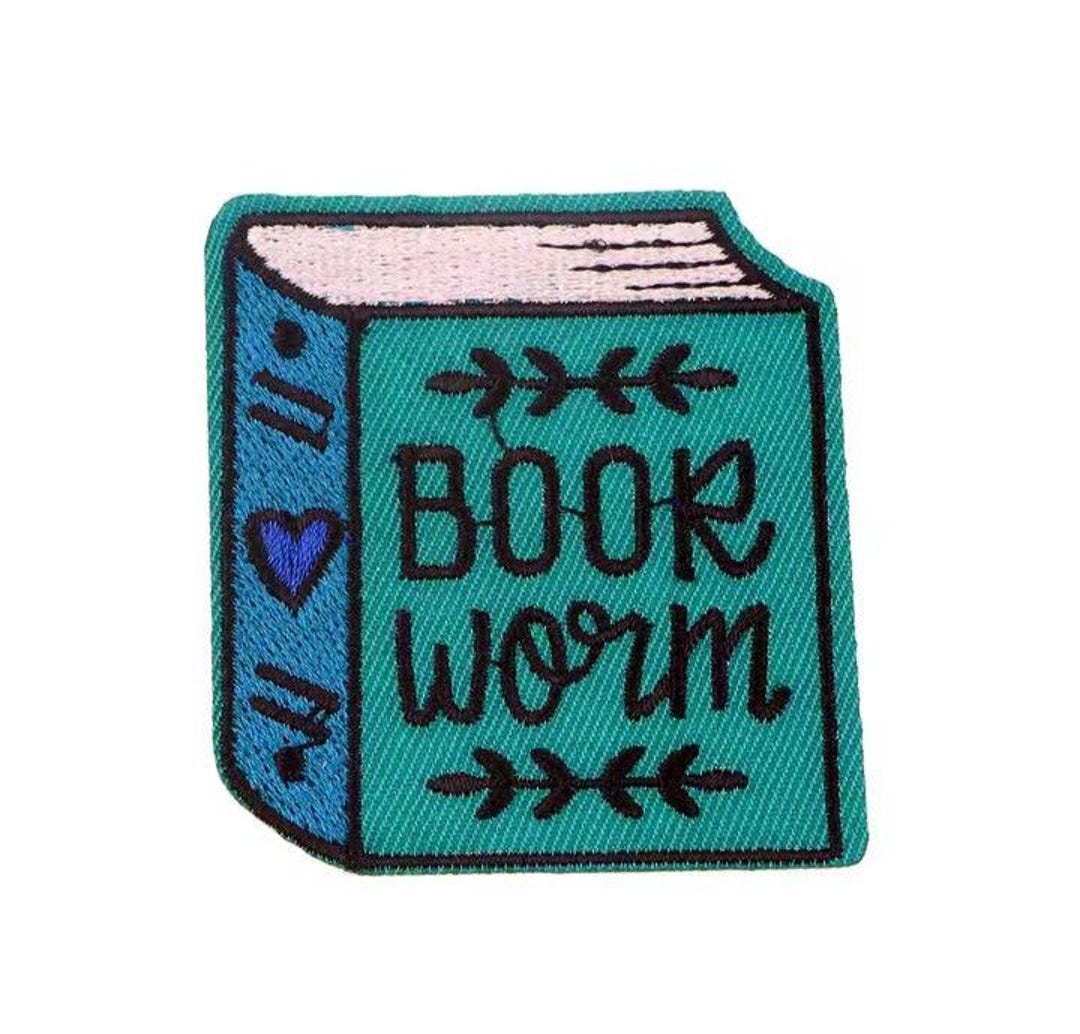 Book Club Bookworm Reading Iron on Patch - Etsy