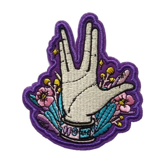 Vulcan Salute Star Trek Live Long and Prosper Iron-on Patch - Etsy