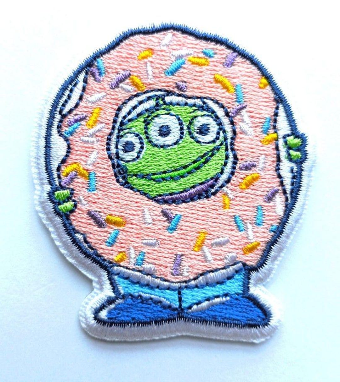 Aliens Donut Toy Iron on Patch - Etsy