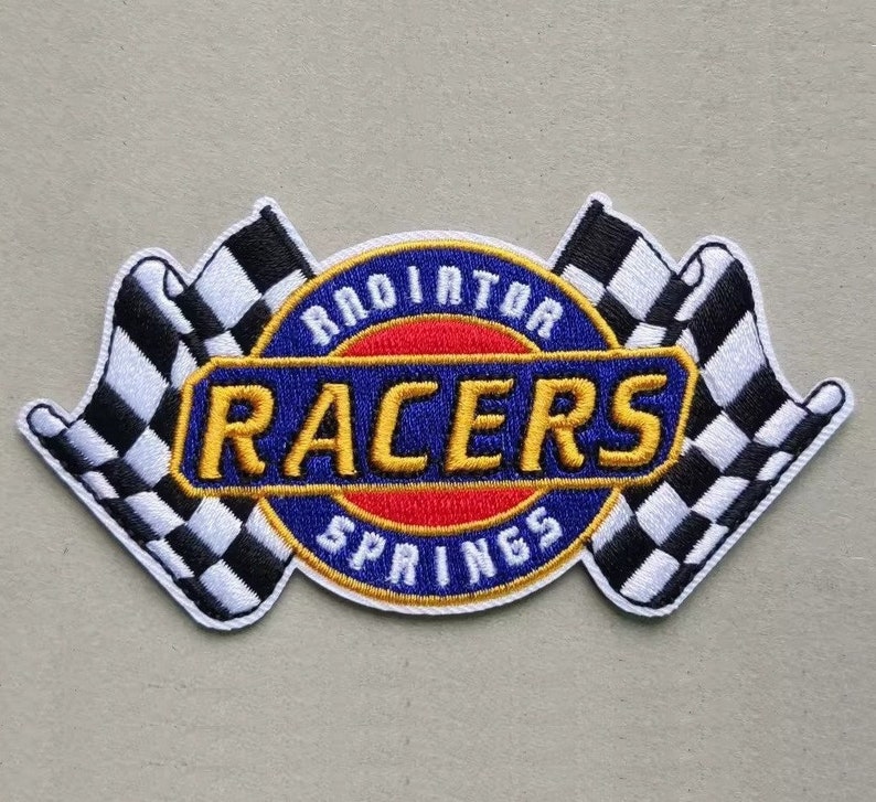 Thunderbolt 95 Radiator Springs Lightning Mcqueen Race Car Iron on ...