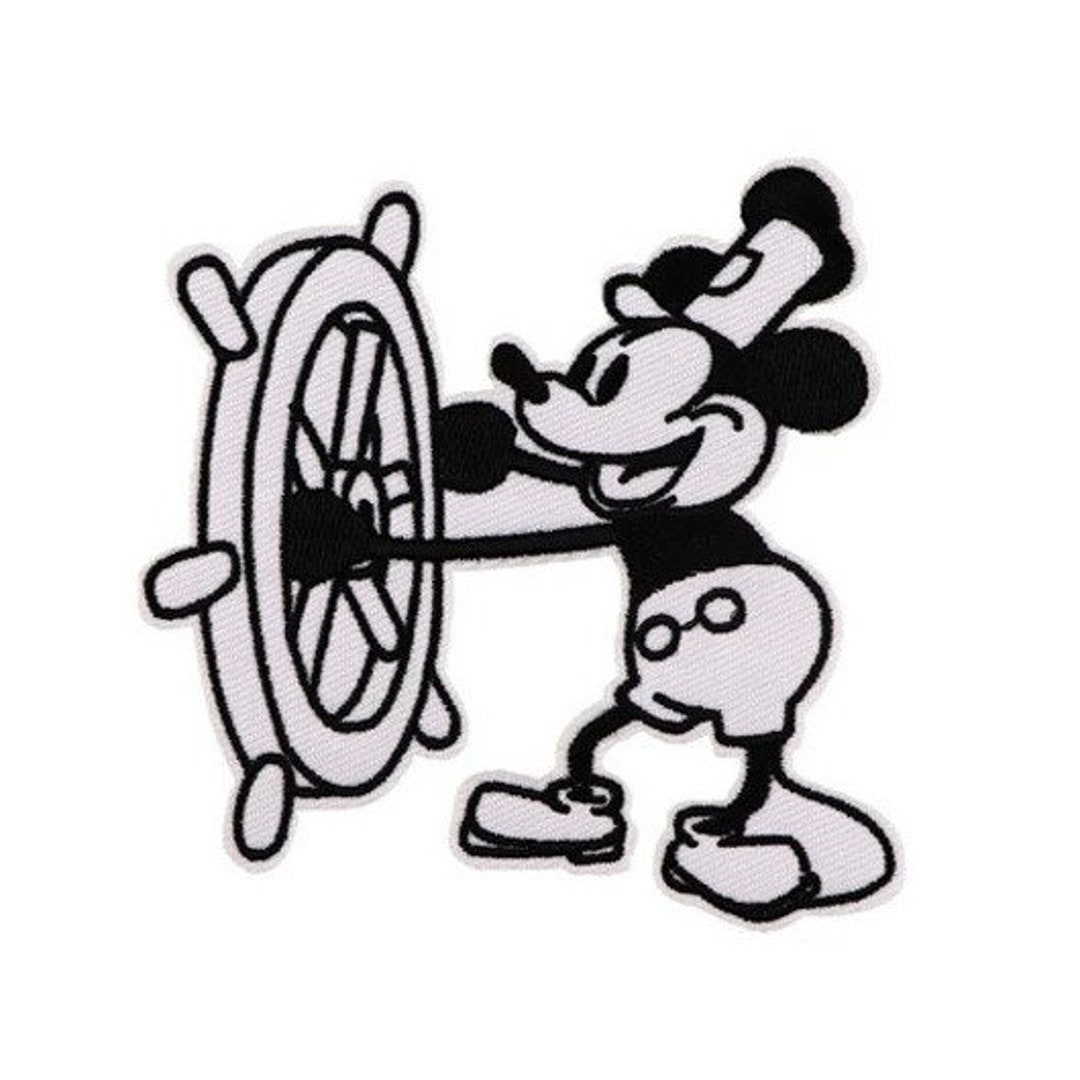 Steamboat Willie Mickey Iron-on Patch - Etsy