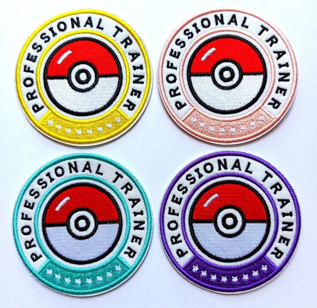 Pokemon Professional Trainer Iron on Patch - Etsy