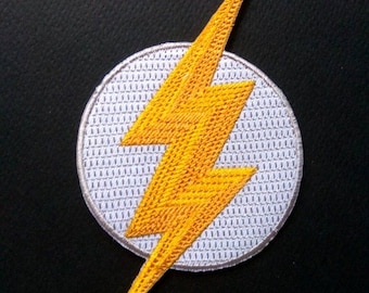 The Flash Emblem Iron-on Embroidered Comic Book Patch - Etsy