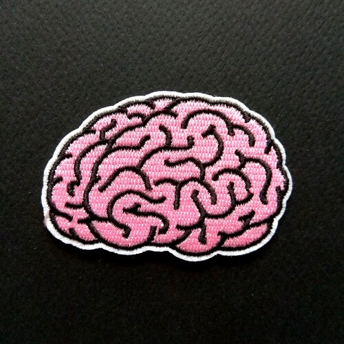 Brain Patch. Awesome Colour. Iron on Patch. Skate Punk Art. - Etsy