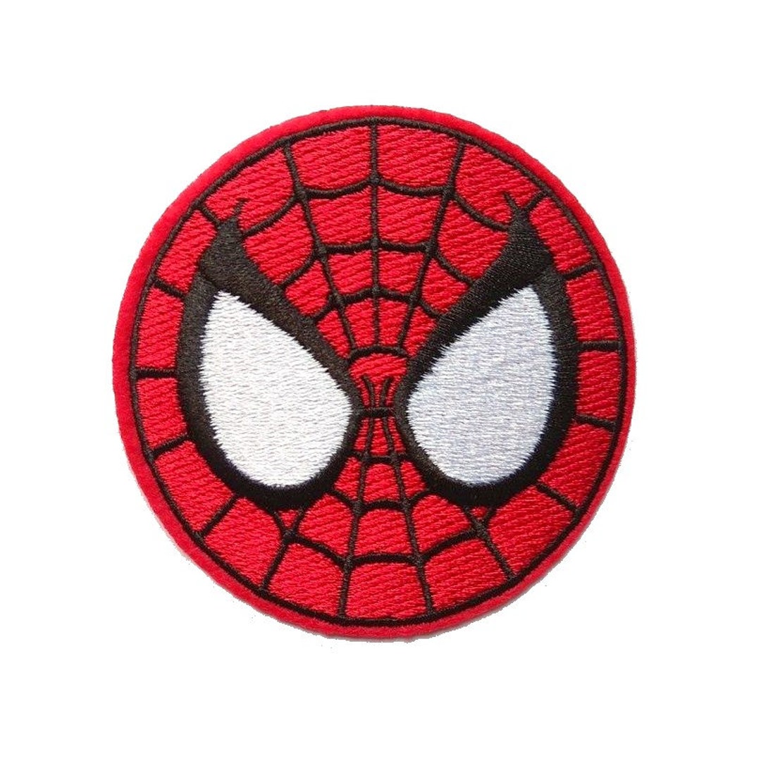 Spiderman Round Logo Iron on Patch - Etsy