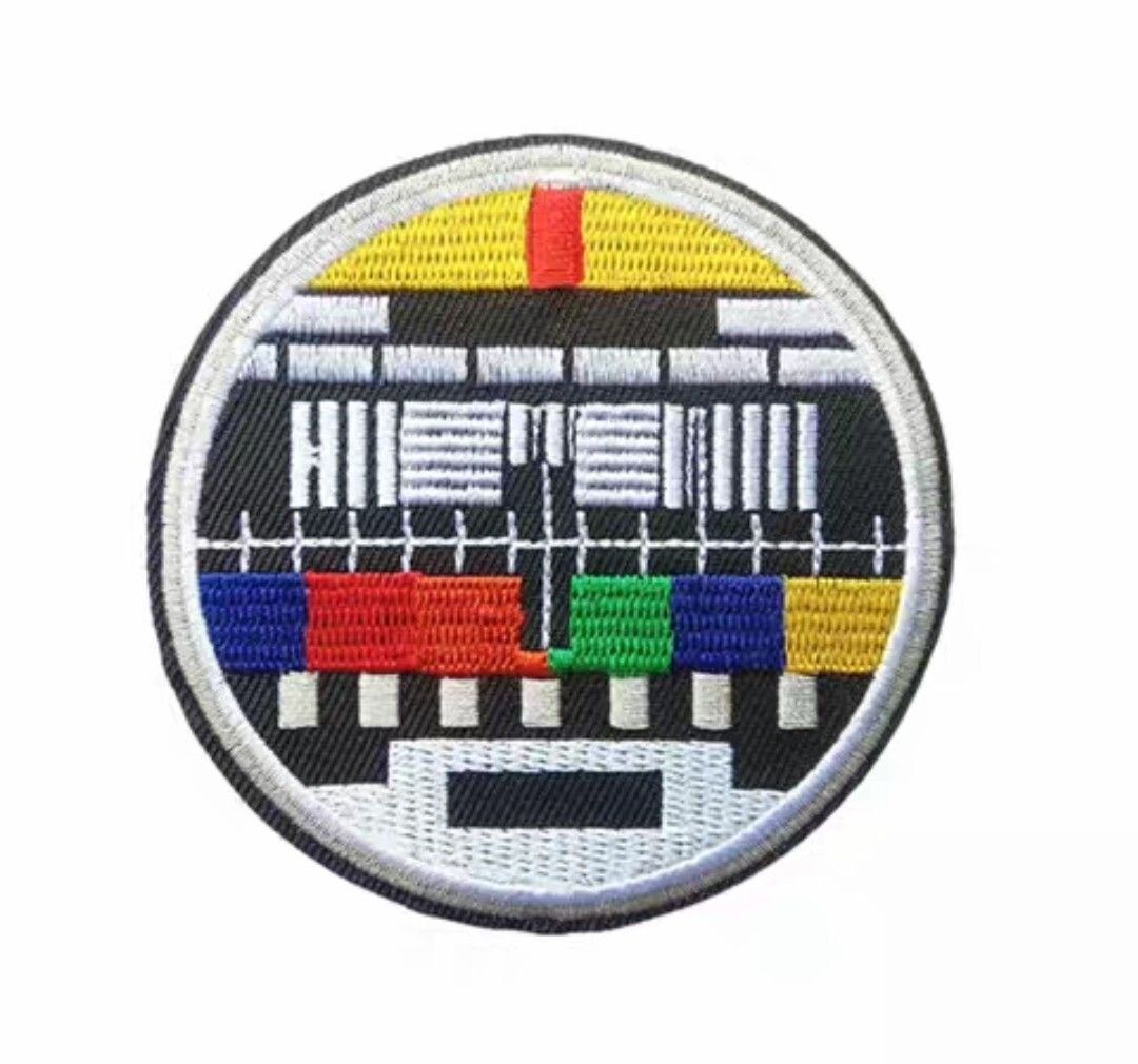 Test Television TV Colours Retro Iron on Patch - Etsy