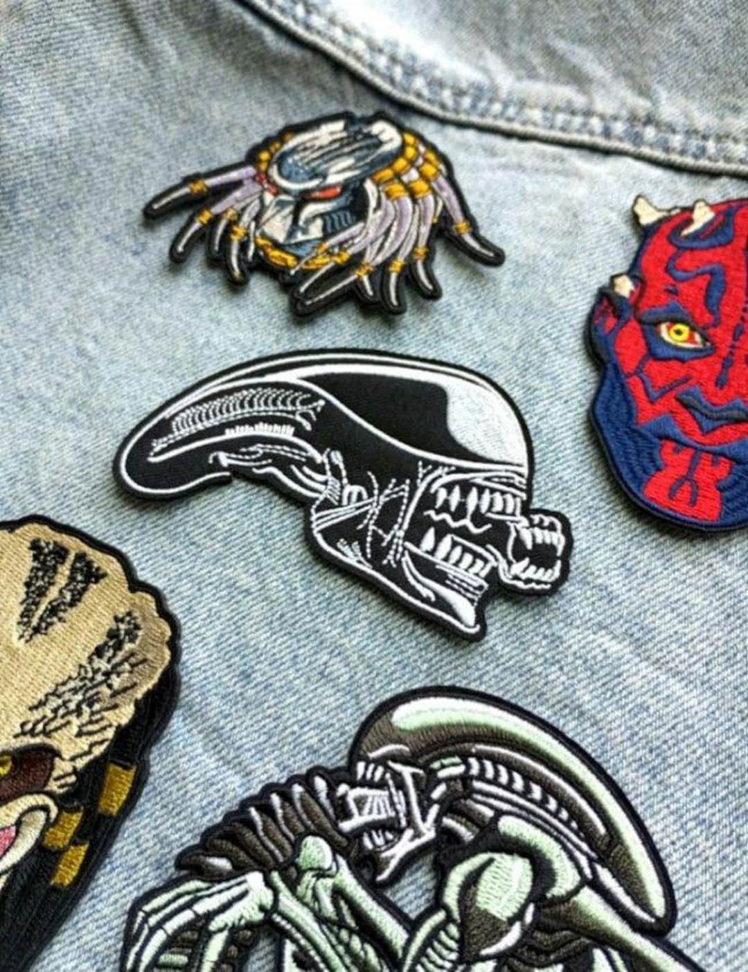 Alien Xenomorph Embroidered Iron on Patch - Etsy