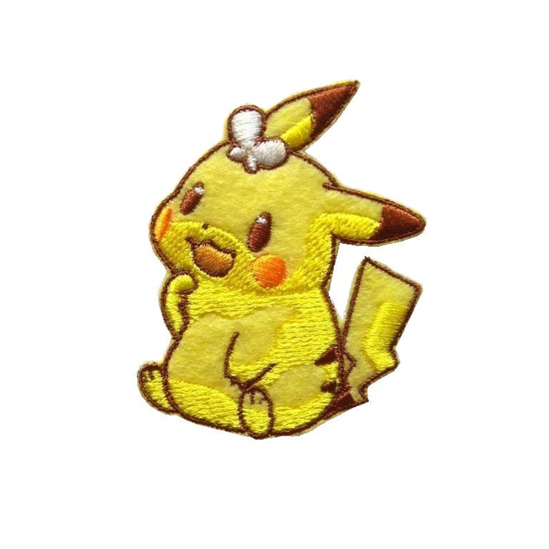 Cute Pika Pocket Iron on Patch – Japanese Style - Etsy