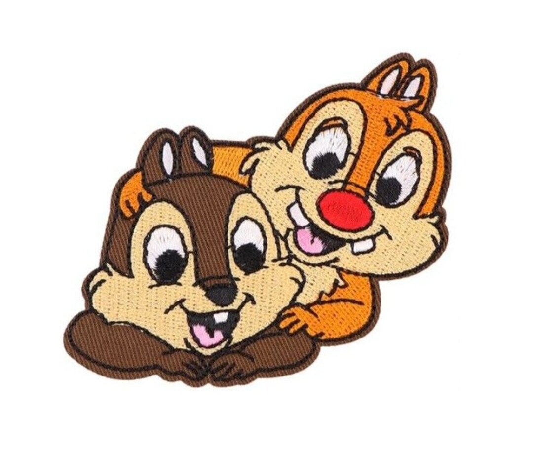 Chip & Dale Chipmunks Cartoon Iron on Patch - Etsy