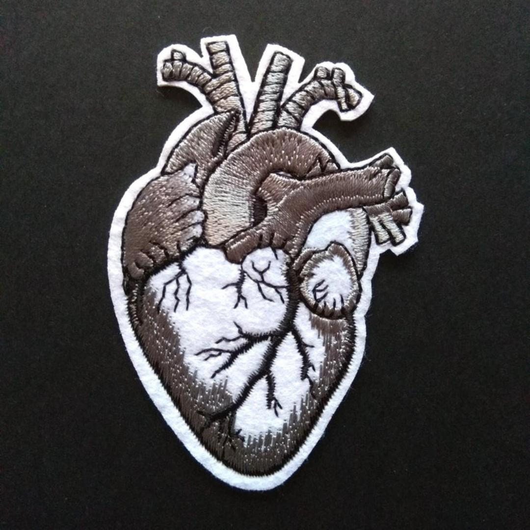 Heart Anatomy Iron on Patch - Etsy