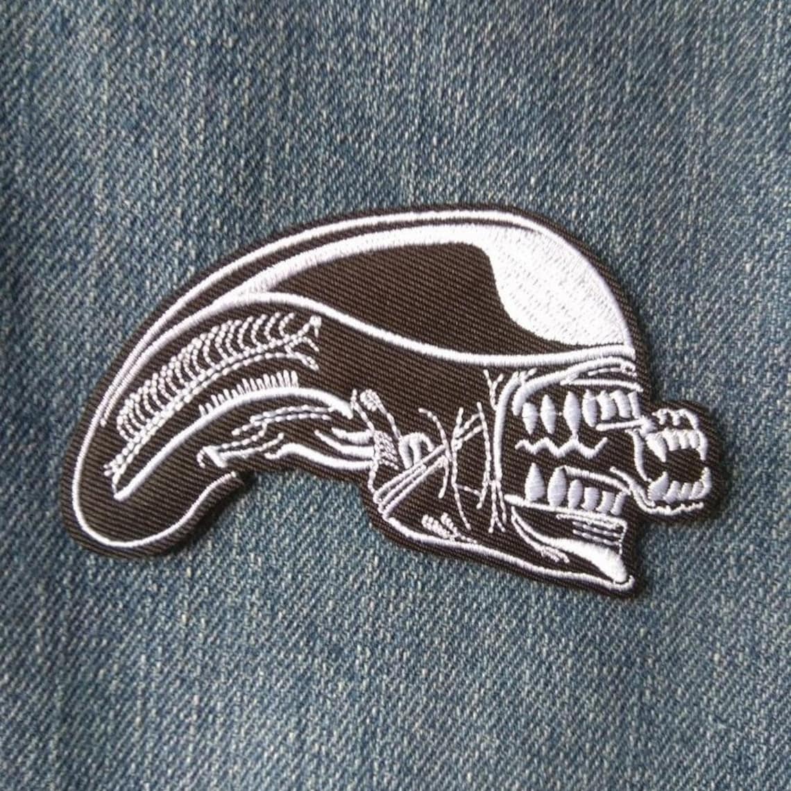 Alien Xenomorph Embroidered Iron on Patch - Etsy