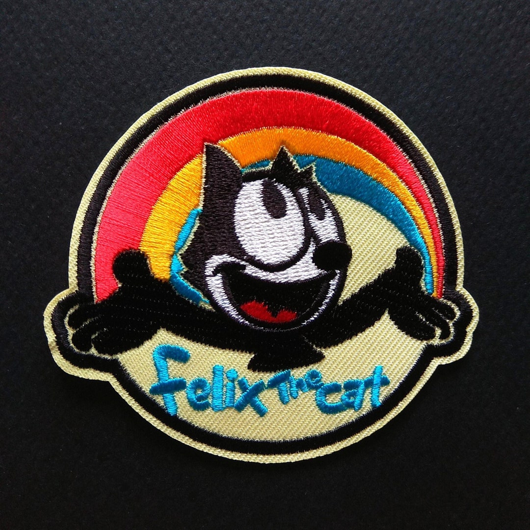 Felix the Cat Rainbow Iron on Patch - Etsy