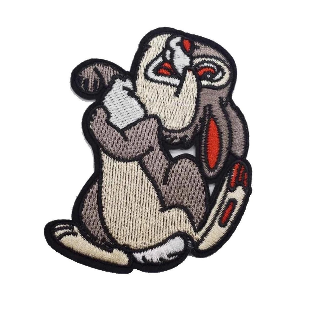 Thumper Rabbit Bunny Iron on Badge Patch - Etsy