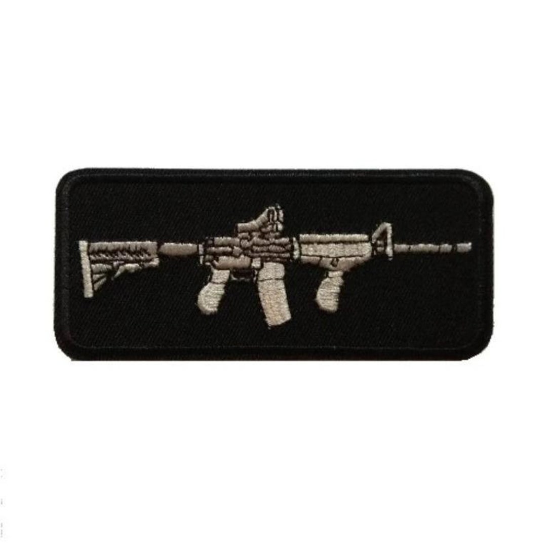 Machine Gun Tactical Weapon Biker Iron on Patch - Etsy