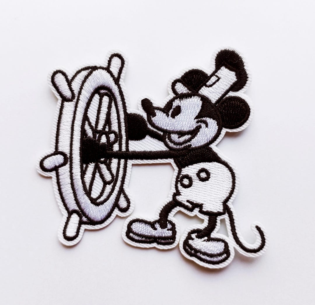 Steamboat Willie Mickey Iron-on Patch - Etsy