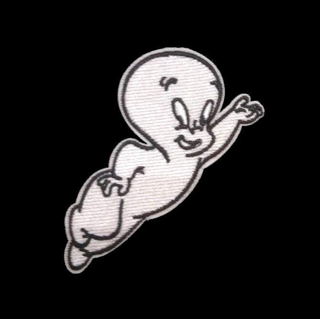 Casper Ghost Iron on Patch - Etsy