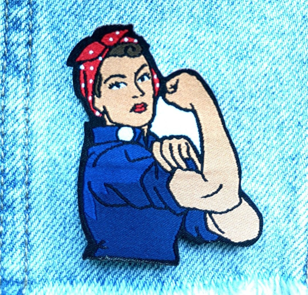 Riveter WW2 Icon Woman Iron on Patch - Etsy