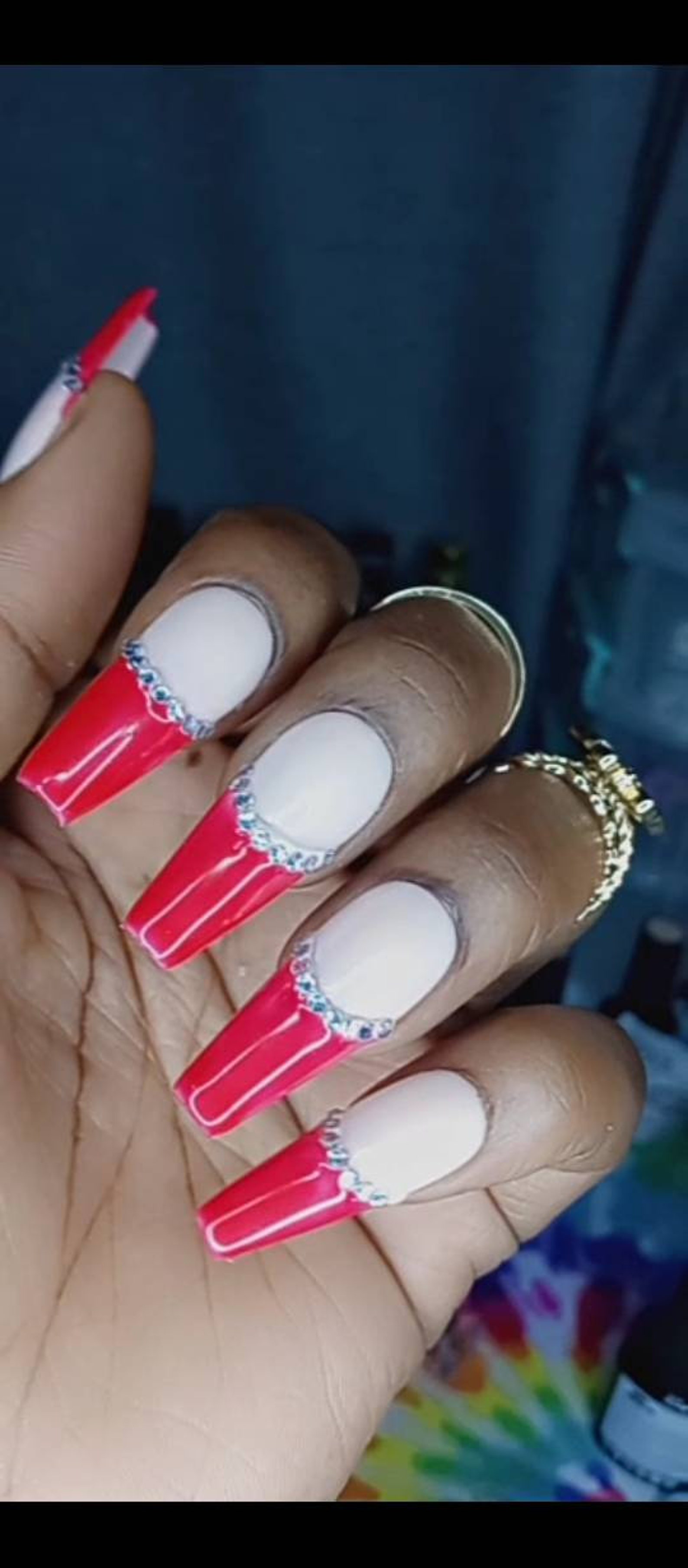 Red French Tips - Etsy