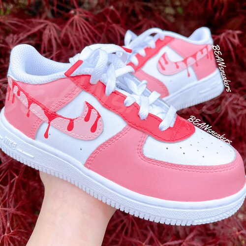 Custom Light Pink Sneakers Custom Drip Personalized - Etsy
