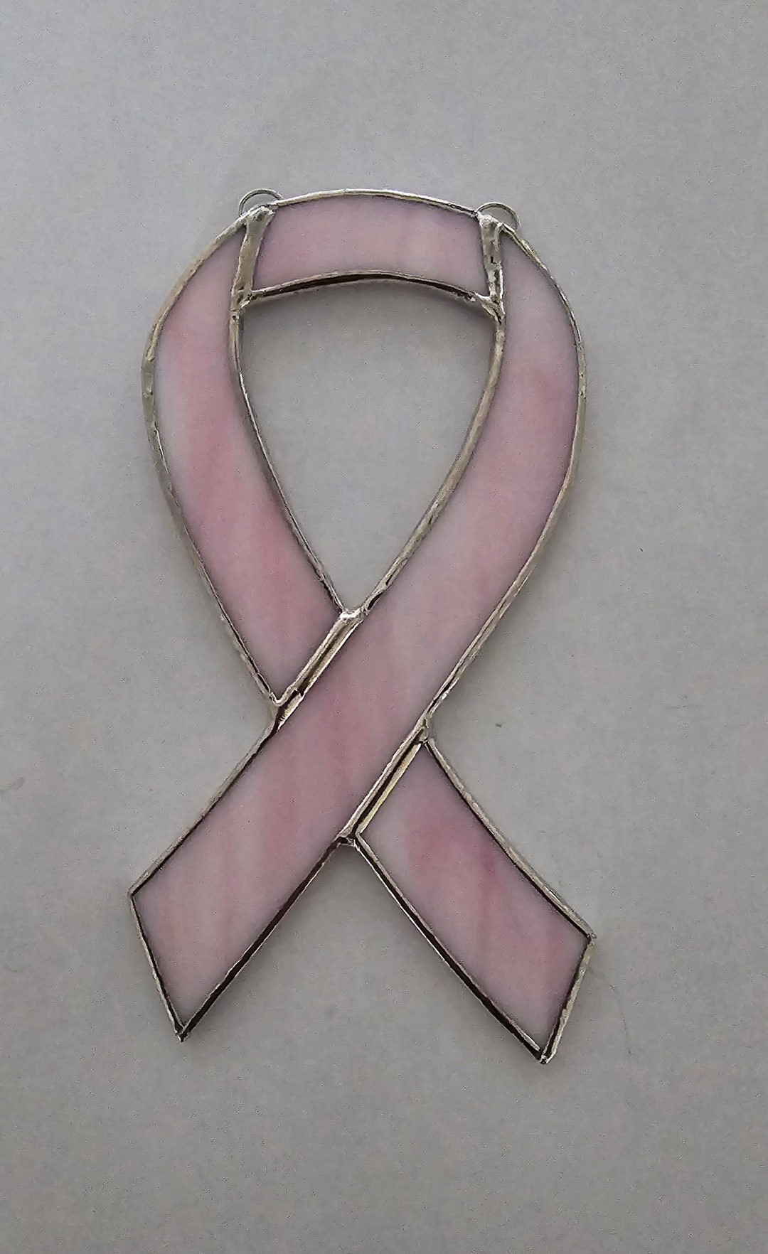 Stained Glass Breast Cancer Ribbon - Etsy