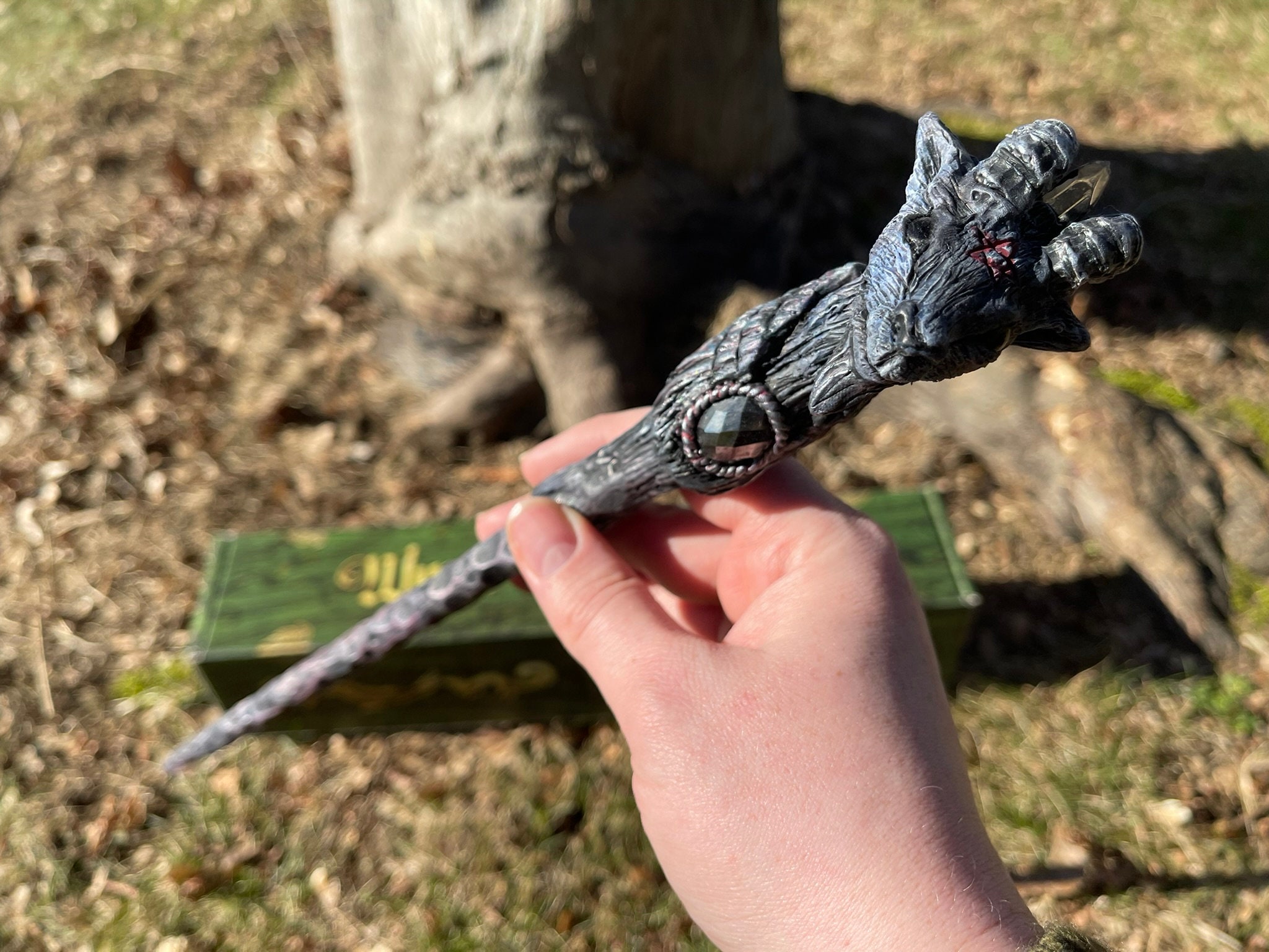 Magic Wand Baphomet Wand Wyrd Witch Wands - Etsy