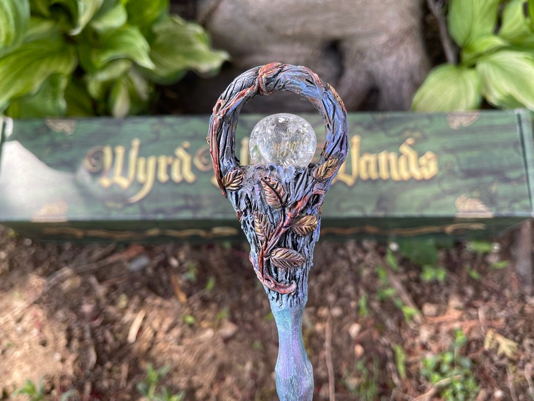 Magic Wand Crackle Quartz Arch Wand Wyrd Witch Wands - Etsy