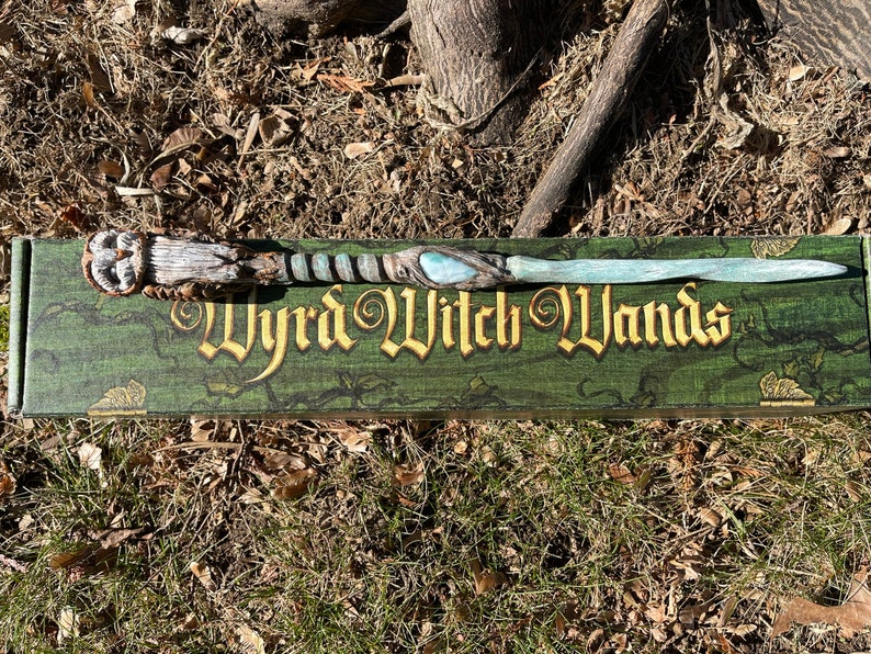 Magic Wand Larimar Owl Wand Wyrd Witch Wands - Etsy