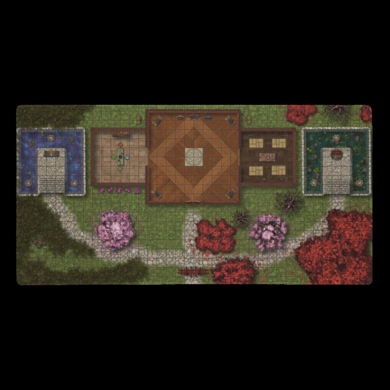 D&D Battlemap the Dojo of Light and Darkness Tellest - Etsy