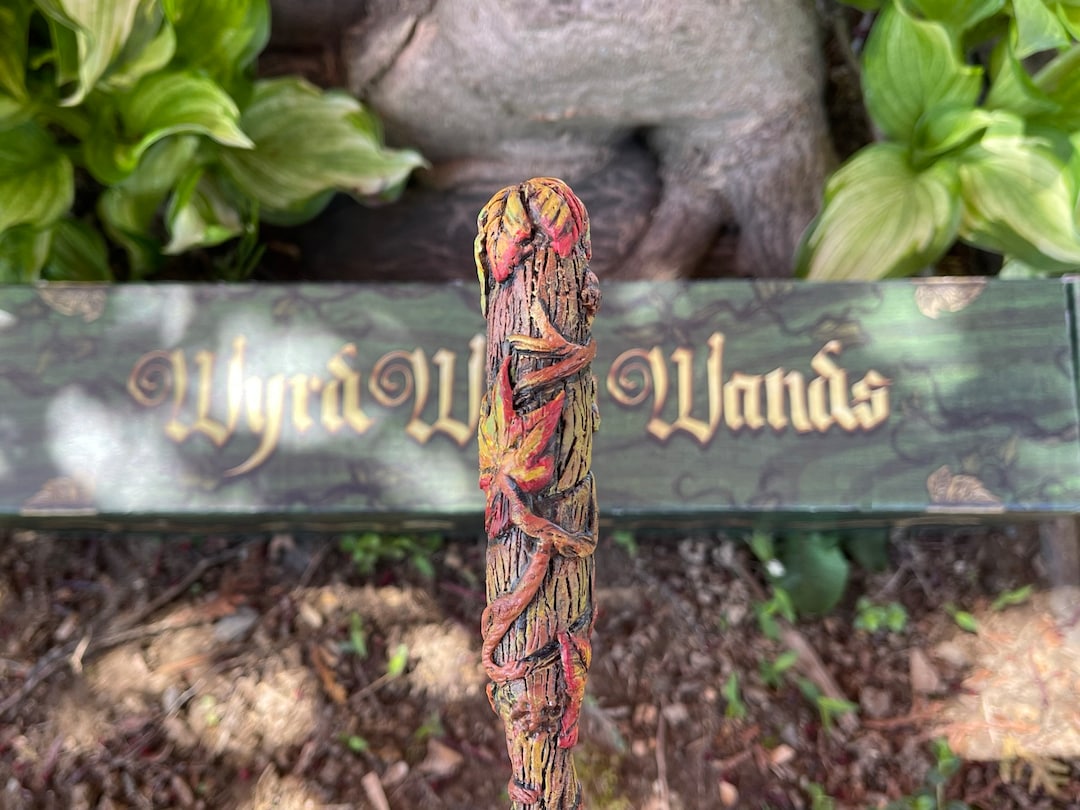Magic Wand Fall Leaves Wyrd Witch Wands - Etsy
