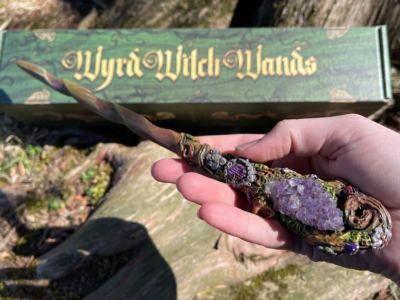 Magic Wand Amethyst Fairy Hut Wand Wyrd Witch Wands - Etsy