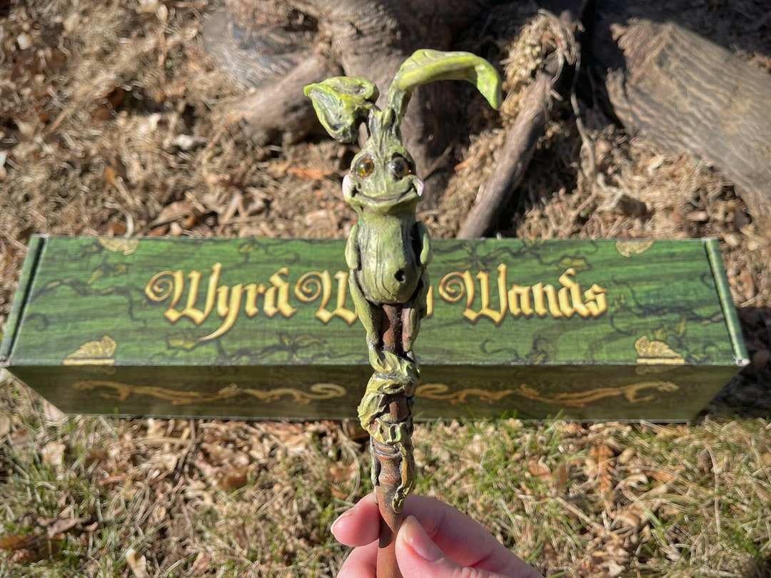 Magic Wand Forest Sprite Leaf Sprout Wand Wyrd Witch Wand - Etsy