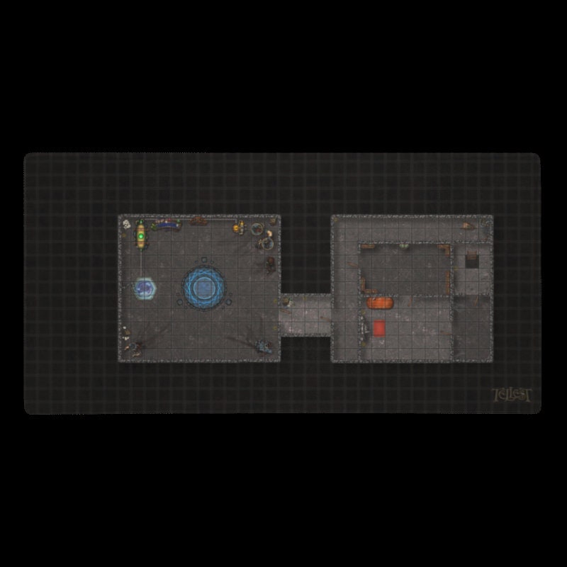 D&D Battlemap - Forgotten Keep East Wing Second Floor - Tellest - Etsy