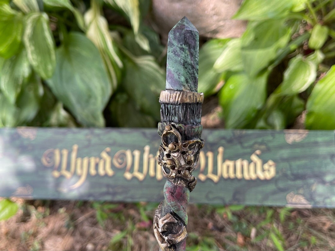 Magic Wand - Lock and Key Ruby Zoisite Wand - Wyrd Witch Wands - Etsy