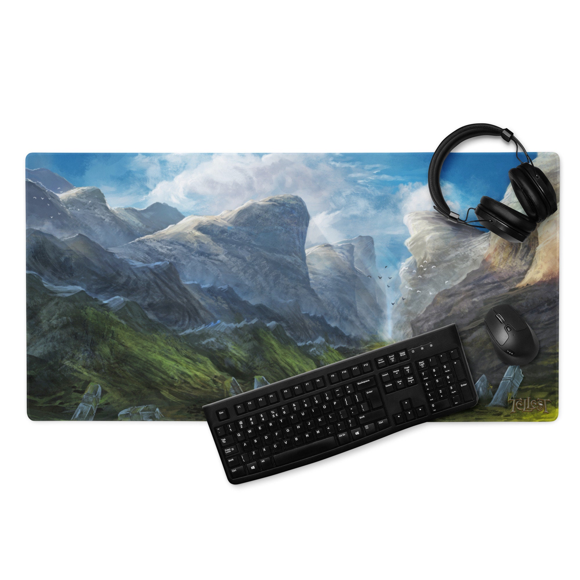 Giant Gaming Mouse Pad Fantasy Theme Mountain Pass - Etsy