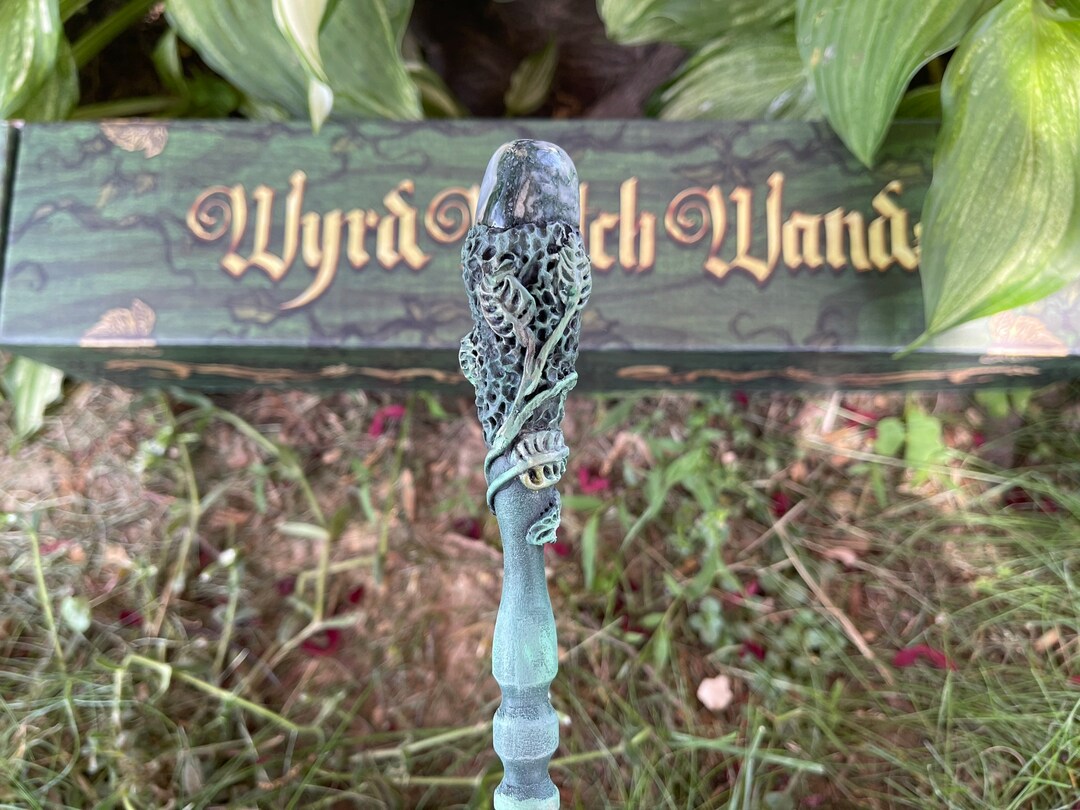 Magic Wand - Leafy Tree Agate Wand - Wyrd Witch Wands - Etsy