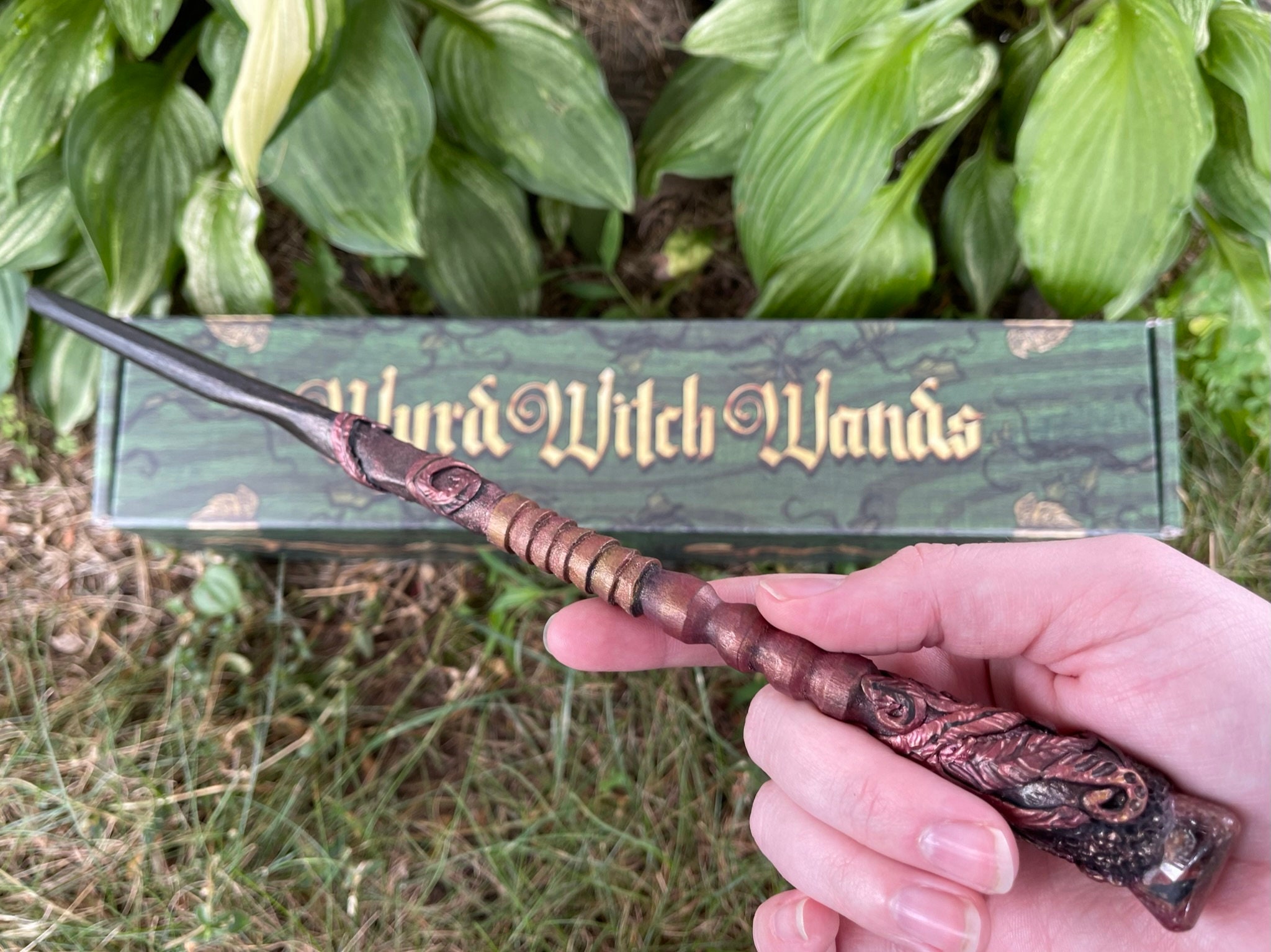 Magic Wand Ruby Spiral Wyrd Witch Wands - Etsy