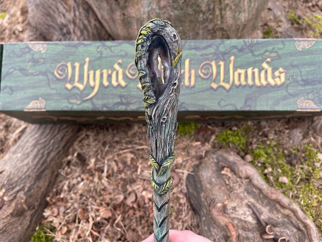 Magic Wand - Window Druzy Agate Wand - Wyrd Witch Wands - Etsy
