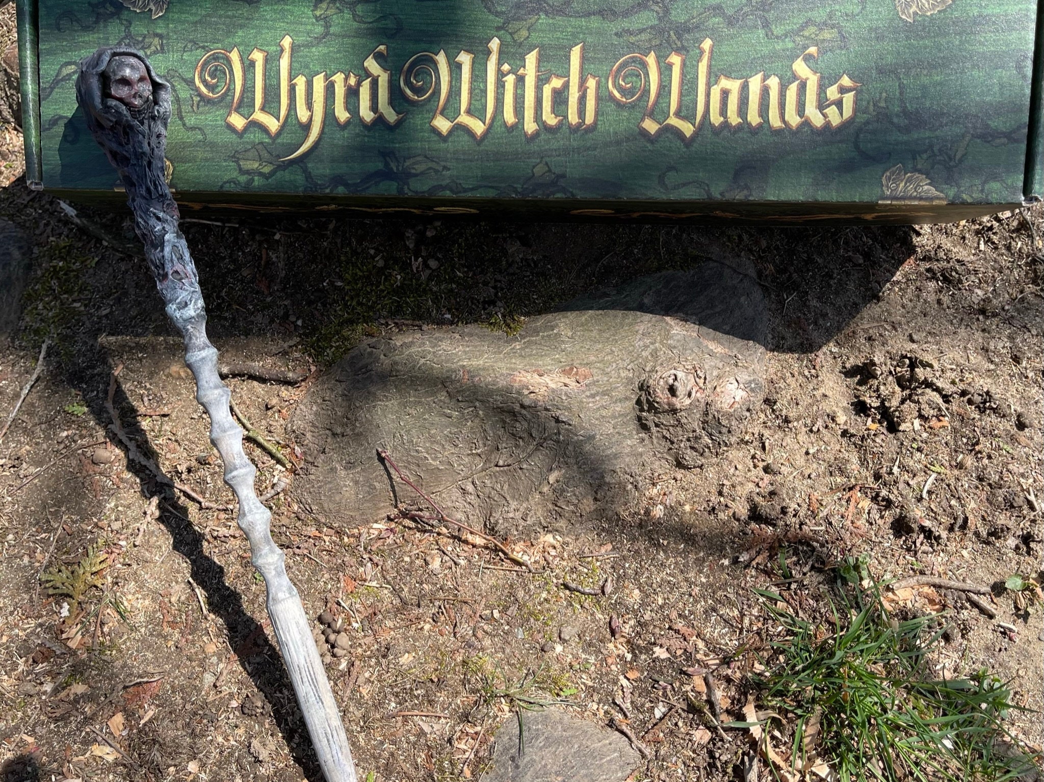 Magic Wand Shrouded Skull Wand Wyrd Witch Wands - Etsy