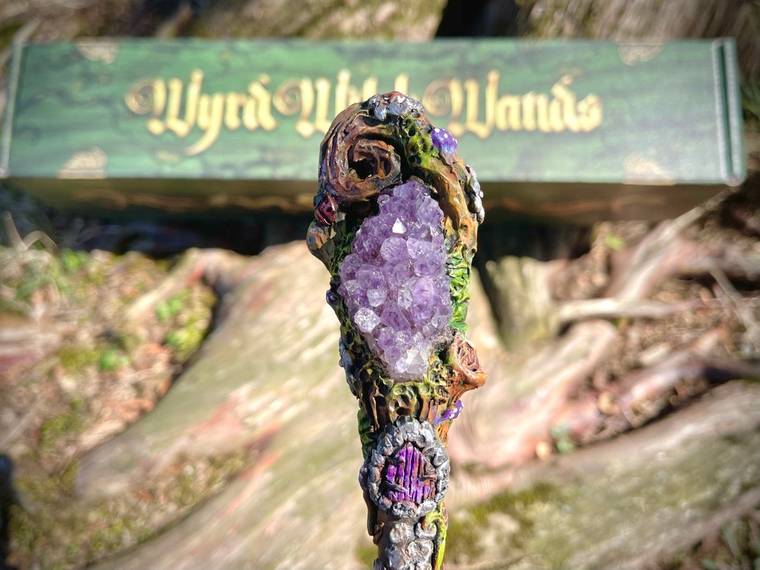 Magic Wand - Amethyst Fairy Hut Wand - Wyrd Witch Wands - Etsy
